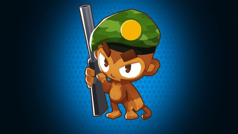 File:BTD6 Sniper Monkey trading card.jpg - Blooncyclopedia, the Bloons wiki